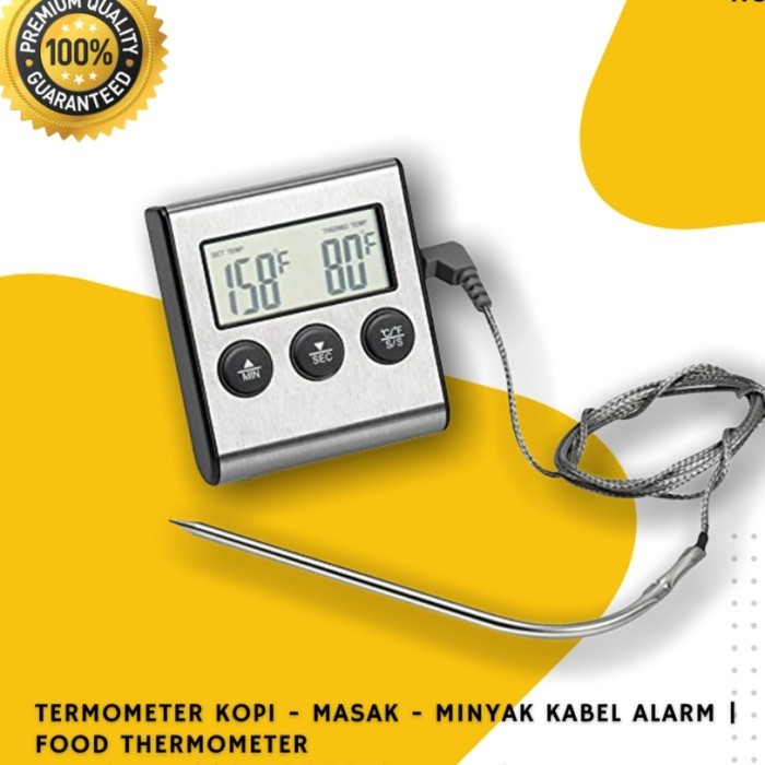 Jual Kitchen Thermometer Food Meat / Termometer Kabel Alarm TP700 ...
