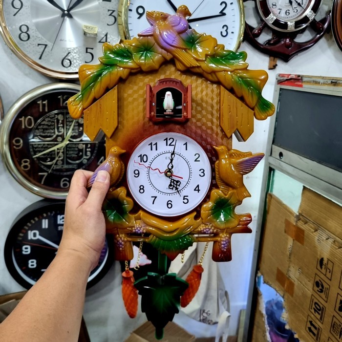 Jual jam dinding kikuk burung perjam dan bandulan | Shopee Indonesia