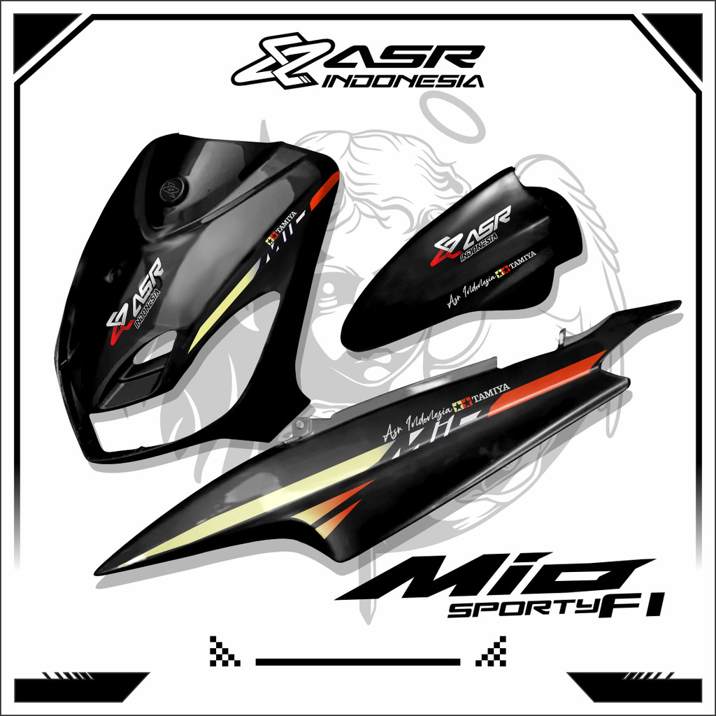 Jual striping sticker variasi mio smile amore motif list simpel ...