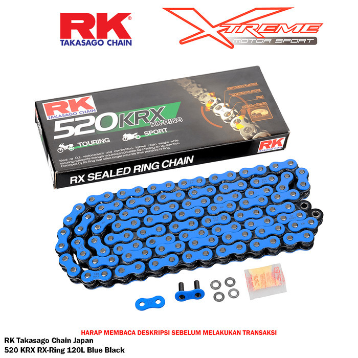 Jual HARGA DISC - Rantai RK Chain 520 KRX RX-Ring 120L Ninja 250 ER6 ...