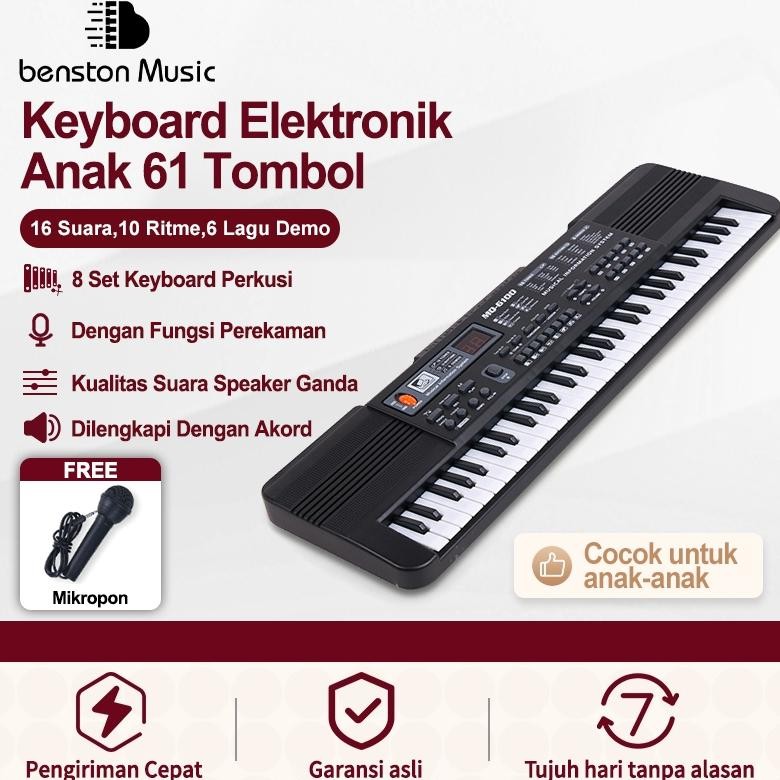 Jual see-97 Benston Music- Keyboard Elektronik Anak 61 keyboard ...