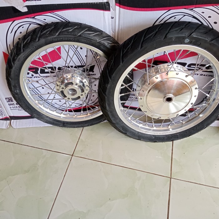 Jual velg jari jari x ride 115/Mio sporty ring 14 x160/140 plus ban | Shopee Indonesia