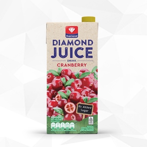 Jual S19182 DIAMOND CRANBERRY UNSWEET JUICE 1000 ML KOTAK MAJU BERSAMA ...