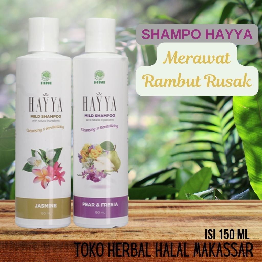 Jual Shampo Hayya Mild HNI HPAI isi 150 ml Jasmine dan Pear | Shopee ...