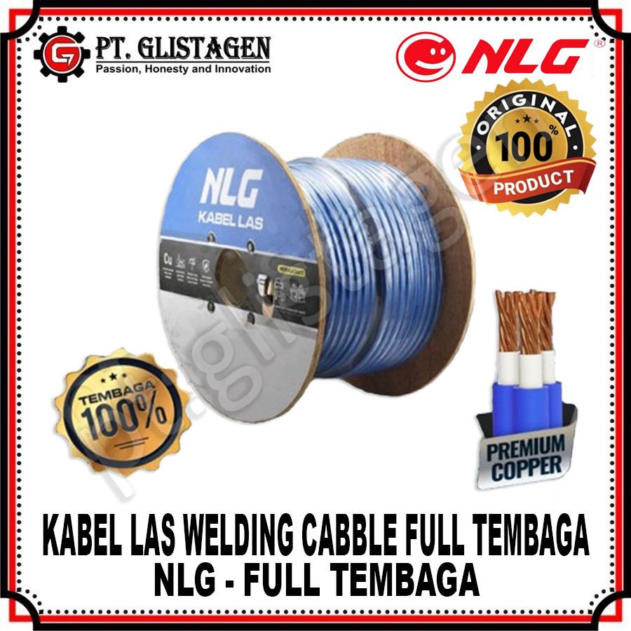 Jual NLG Kabel Las Full Tembaga 35mm 100 Meter Welding Cable 35mm x ...