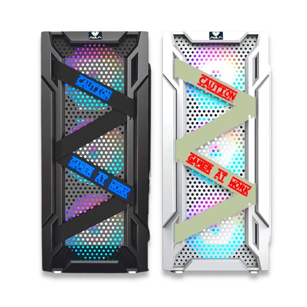 Jual Aula Casing Pc Gaming Fz014 Atx Include 3 Fan Rgb - Casing Fz 014 ...