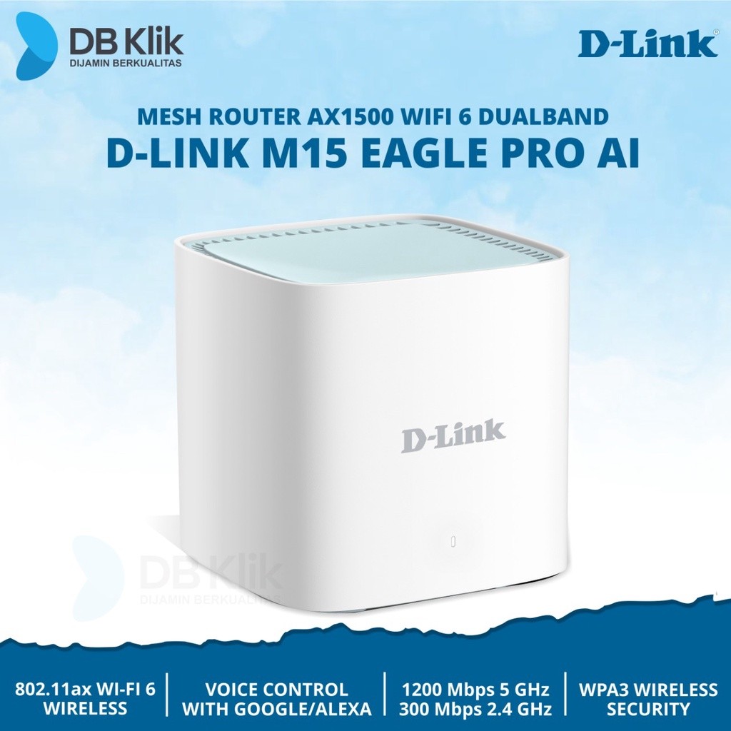 Jual Dlink Mesh Router D-Link M15 Eagle Pro Ai Ax1500 Wifi 6 Dualband ...