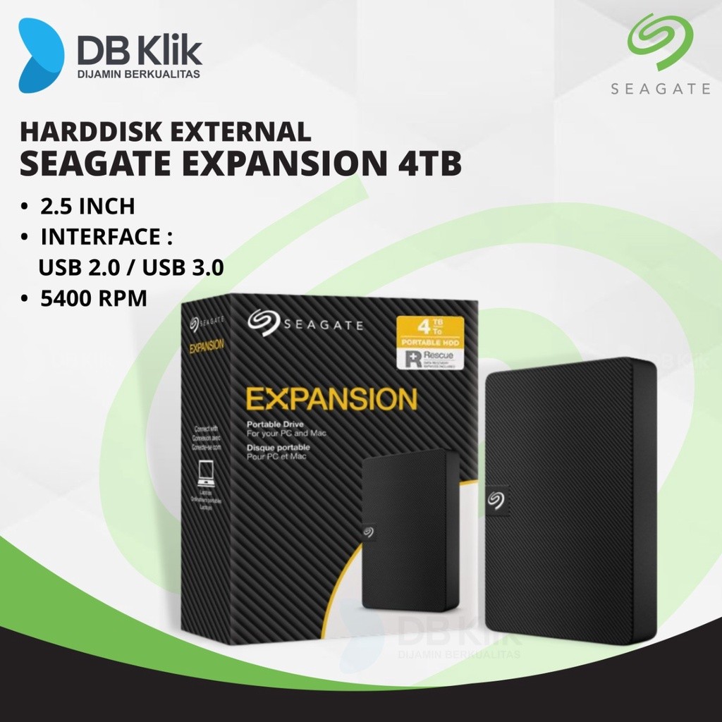 Jual Seagate Harddisk External Expansion 4Tb 2.5 Inch | Shopee Indonesia