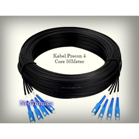 Jual Kabel Fiber Optik Dropcore Precon 4 Core SC upc 50 Meter ...