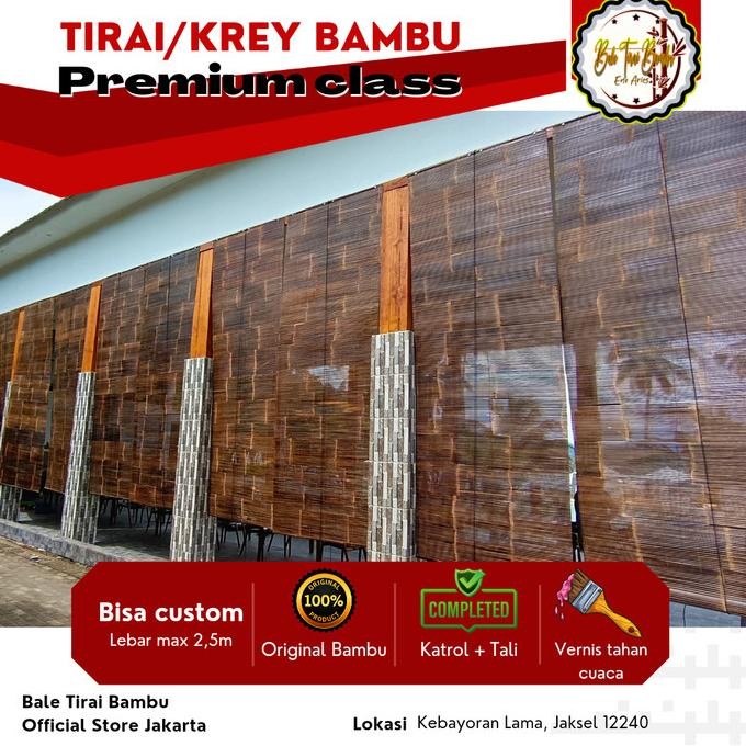 Jual TIRAI BAMBU 50CM X 2M (SUDAH KATROL) KERAI MURAH KEREI KREY ORIGINAL DAN TERPERCAYA ...