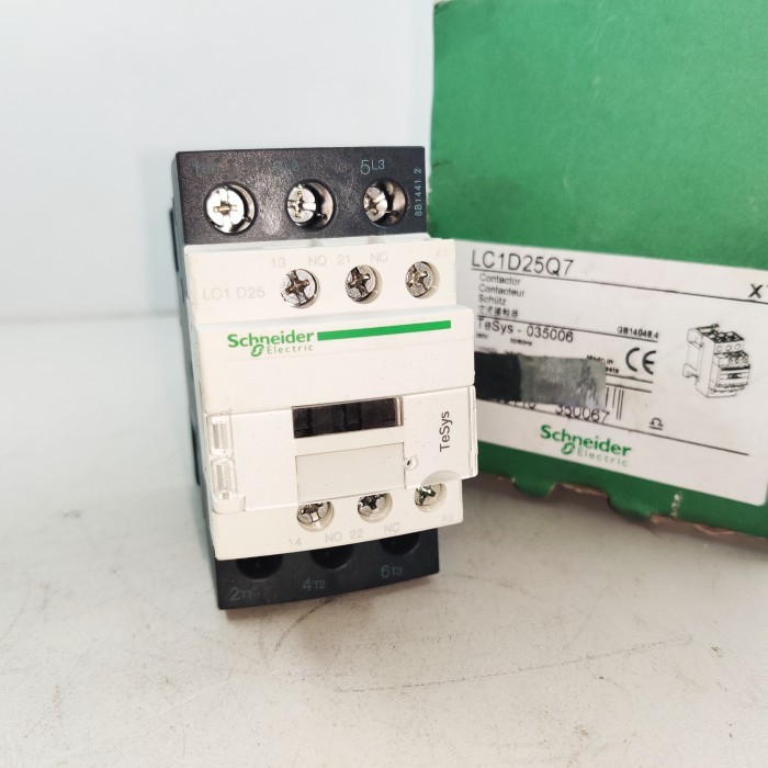 Jual Schneider Lc1D25 Lc1D25Q7 Contactor 25A 380Vac Kontaktor | Shopee ...