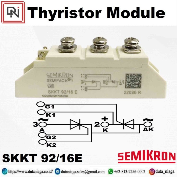 Jual Skkt 92-16E Thyristor Module Semikron | Shopee Indonesia