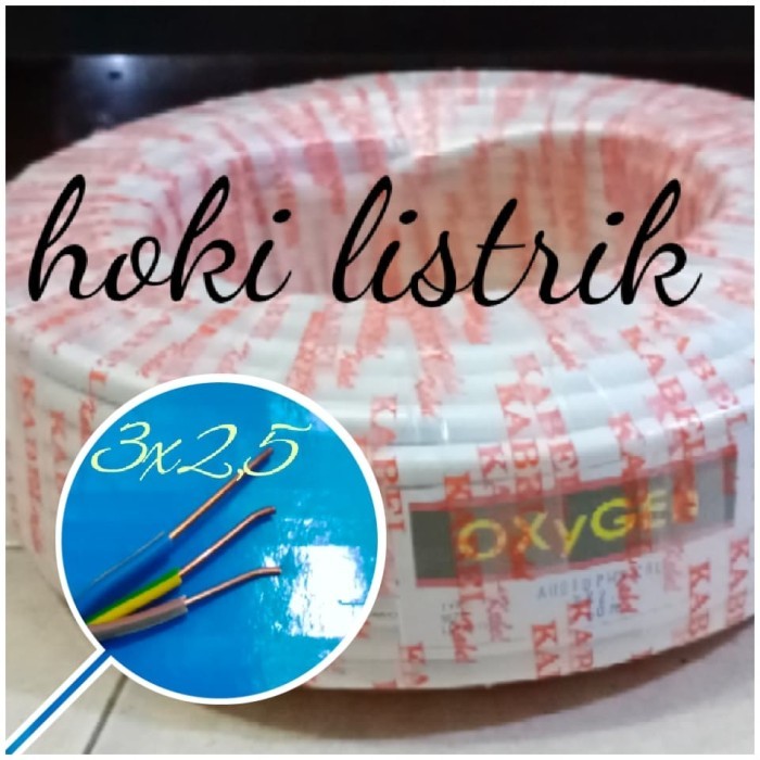 Jual NEW KABEL LISTRIK KAWAT TEMBAGA NYM 2X1.5 2X2,5 3X1.5 3X2,5 OXYGEN (50M) | Shopee Indonesia