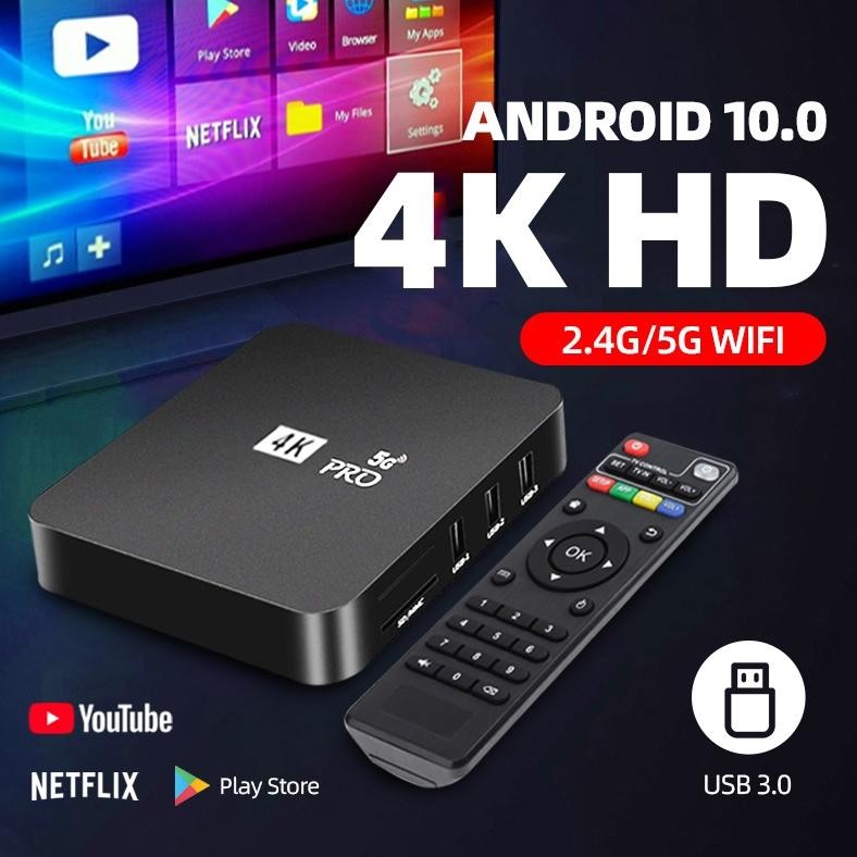 Jual (DISKON PRABOTAN) 4K HD Android TV Box MXQ Pro 16G+256G Smart TV BOX 2.4G Wifi Smart Tv Box ...