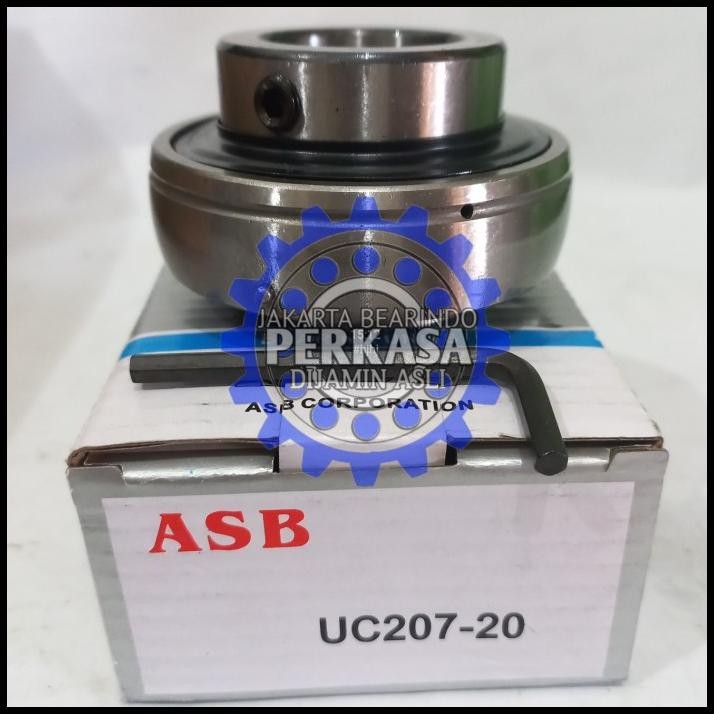 Jual HOT DEAL INSERT BEARING PILLOW BLOCK UC207 / UC 207-20 AS 1 INCHI MERK ASB !! | Shopee ...
