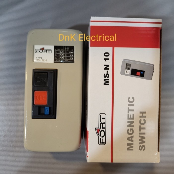 Jual Motor Starter/ Dol Starter Metal Box 3 Phase/3P Fort Msn-10 ...