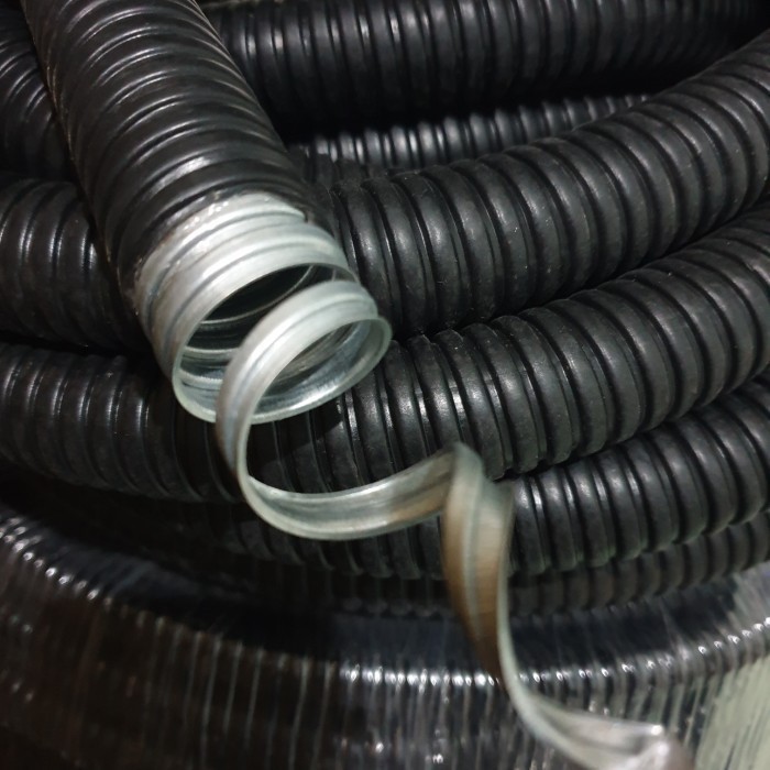 Jual Flexible Conduit Metal Baja 1 Inch Hitam (Mirip Anaconda) | Shopee ...