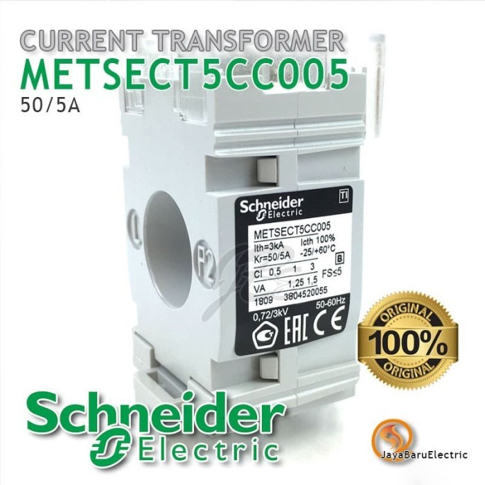 Jual Current Transformer Ct Schneider 50A 50/5A Metsect5Cc005 | Shopee Indonesia