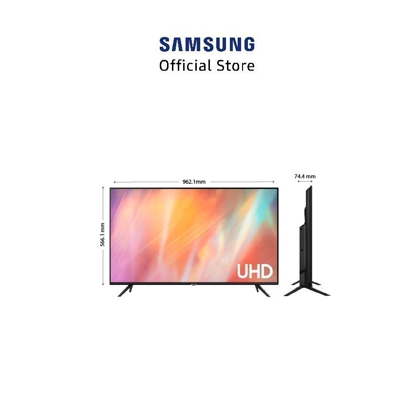 Jual Samsung Smart TV 43 inch UHD 4K AU7002 dengan PurColor - UA43AU7002KXXD | Shopee Indonesia
