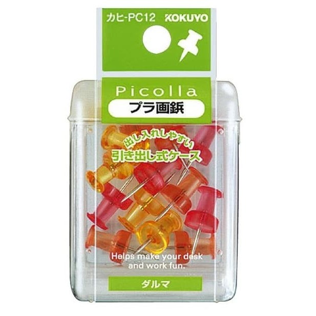 Jual Kokuyo Picolla - Kahi-Pc12 - Push Pin Mixed Color #Original ...
