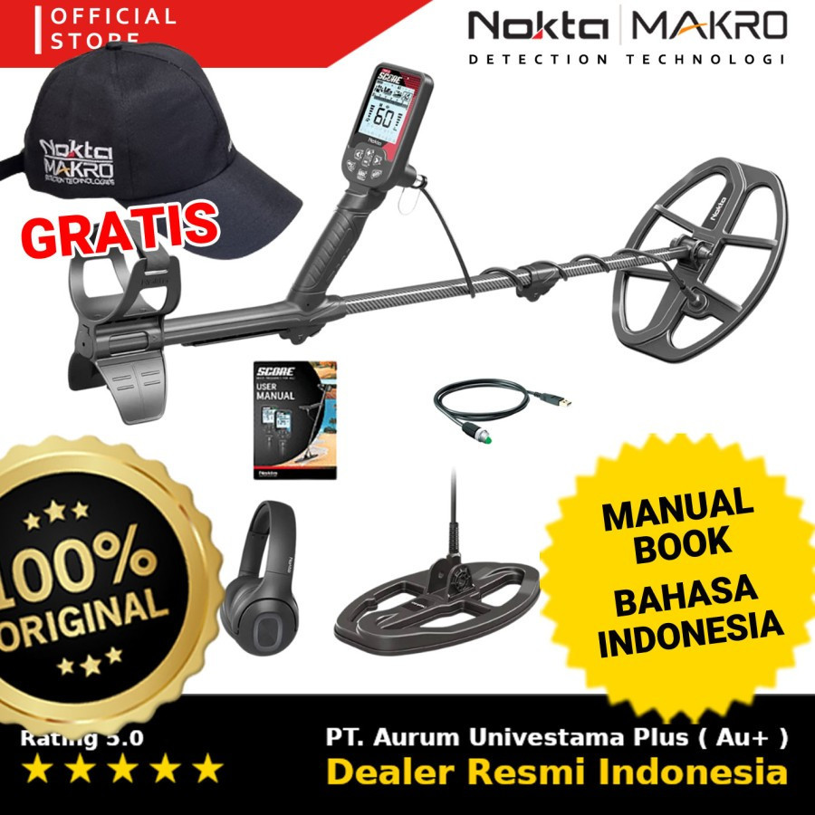 Jual Metal Detektor Nokta Triple Score Pro Pack Metal Detector Emas dan Harta Karun Nokta Triple ...