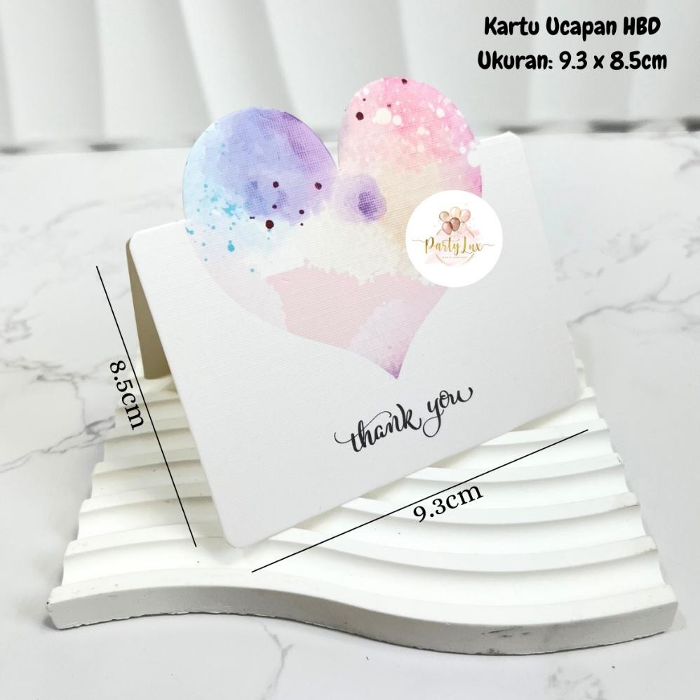 Jual Kartu Ucapan Love Pastel / Greeting Card Estetik / Happy Birthday ...