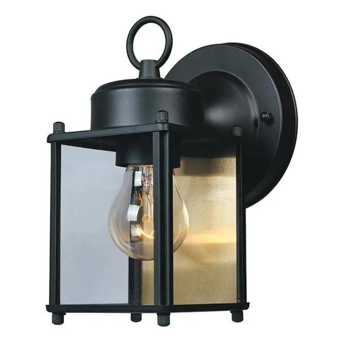 Jual Kap Lampu Dinding Taman Minimalis Waterproof Fitting E27 Hitam ...