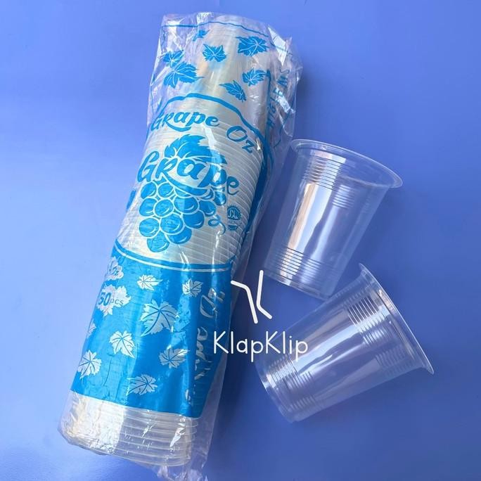 Jual GROSIR!! 1000PCS CUP 14OZ DATAR ANGGUR - GELAS PLASTIK 14OZ 414ML ...