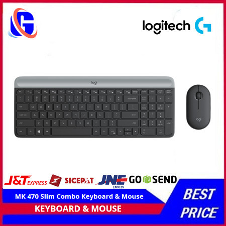 Jual HARGA DISC - Logitech MK470 / MK 470 Slim Combo Keyboard & Mouse Wireless | Shopee Indonesia