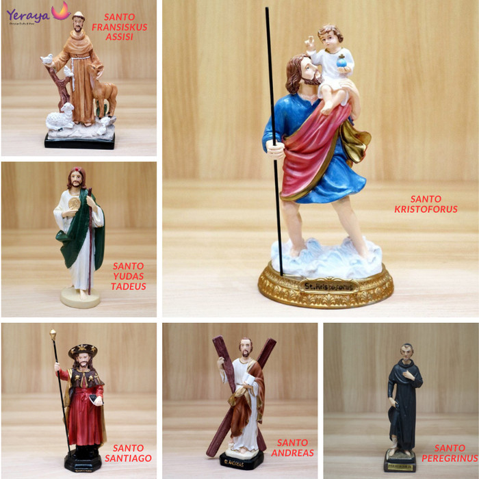 Jual Aneka Patung Santo Yudas Fransiskus Santiago Kristoforus Andreas ...