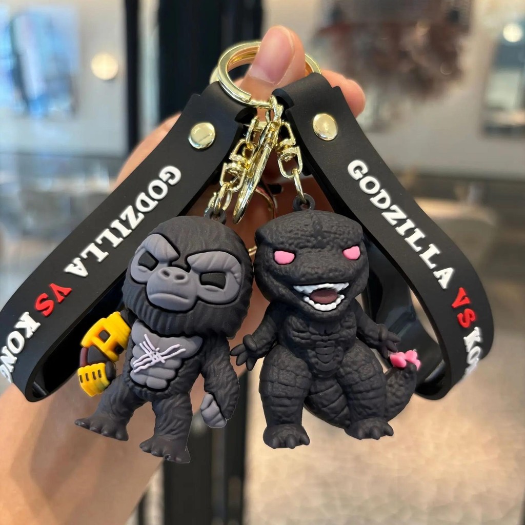 Jual anime king kong vs godzilla keychains king kong godzilla pvc ...