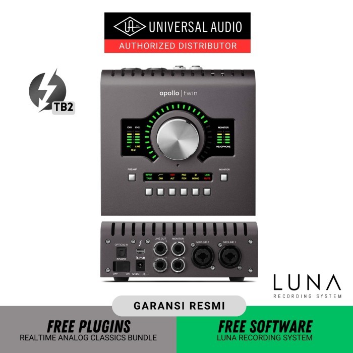 Jual Universal Audio Apollo Twin MKII DUO Processing TB2 Heritage ...