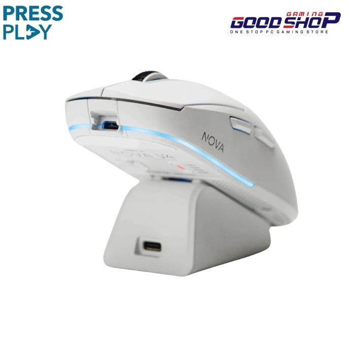 Jual PRESS PLAY NOVA V4 LIGHTWEIGHT WIRELESS GAMING MOUSE | Shopee ...