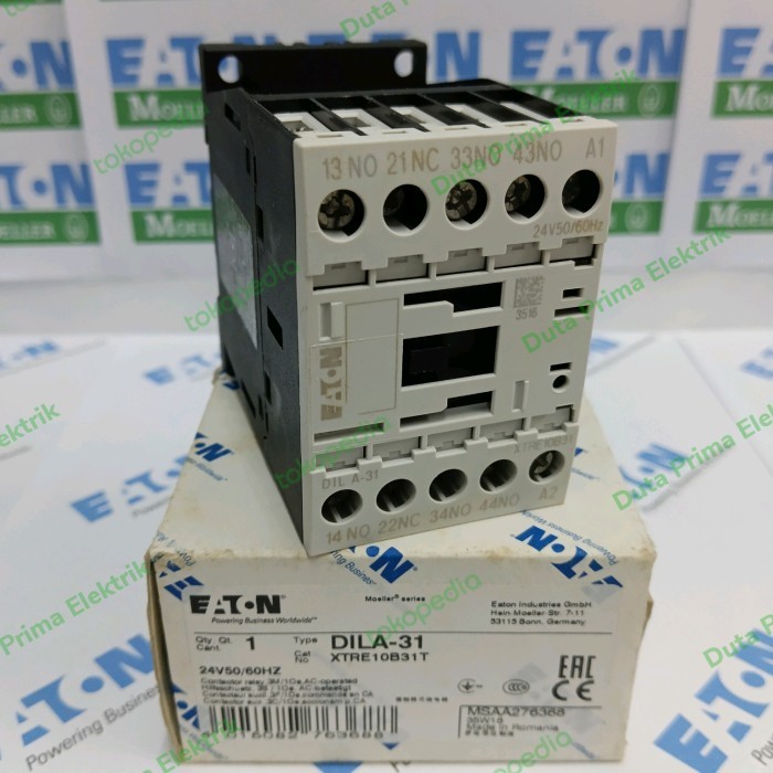 Jual Banting Harga Dila-31 24V50/60Hz Eaton Moeller - Contactor Relay ...