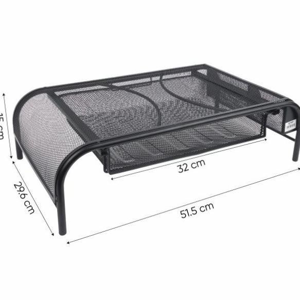 Jual Monitor Stand Laptop Meja Printer BESI Rak Laci Buku Desk ...