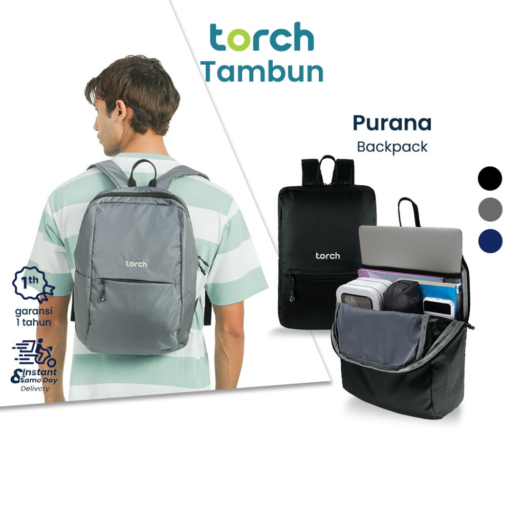 Jual TORCH Purana Tas Ransel Laptop Sekolah Kerja | Shopee Indonesia