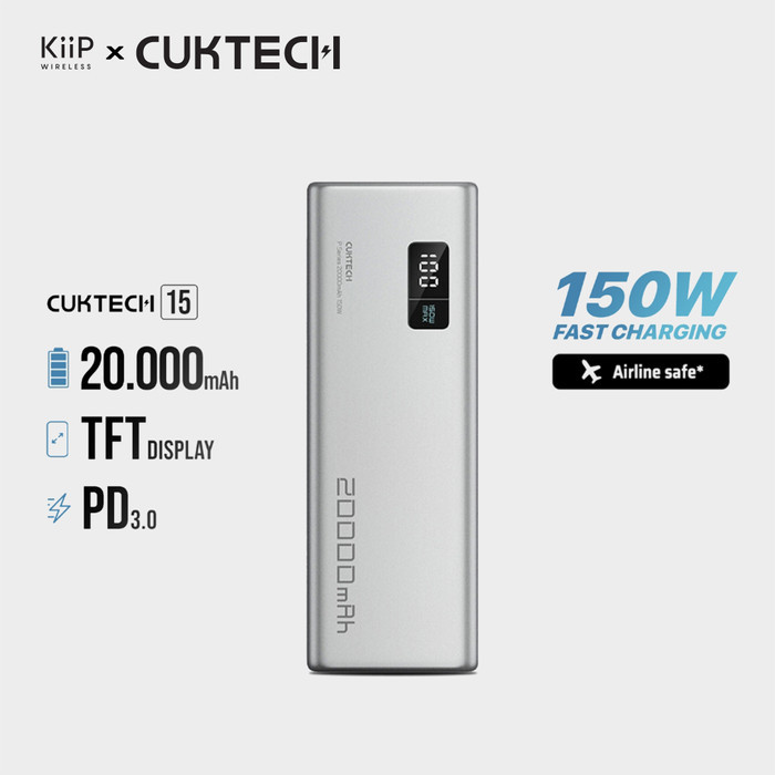 Jual KIIP X CUKTECH PB200P POWER BANK 20000MAH 150W FAST CHARGING ...