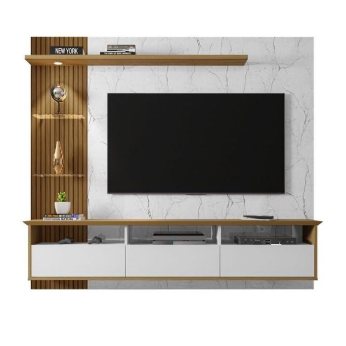 Jual Backdrop Tv | Kabinet Tv| Lemari Tv | Minimalis Em008 | Shopee ...