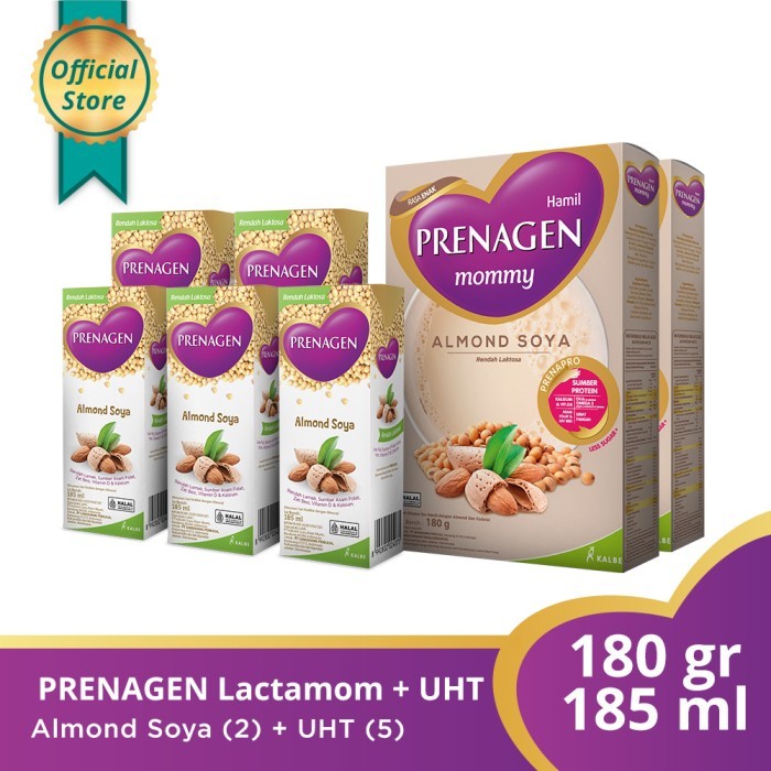 Jual PRENAGEN mommy Almosoy 2 pack + UHT Almonsoy 5 pack | Shopee Indonesia