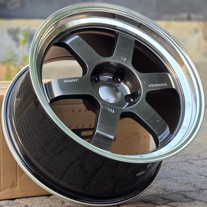 Jual velg mobil racing R18 TE37 FLOW FORMING PCD 5X114,3 velg mobil racing ring 18 velg Innova ...