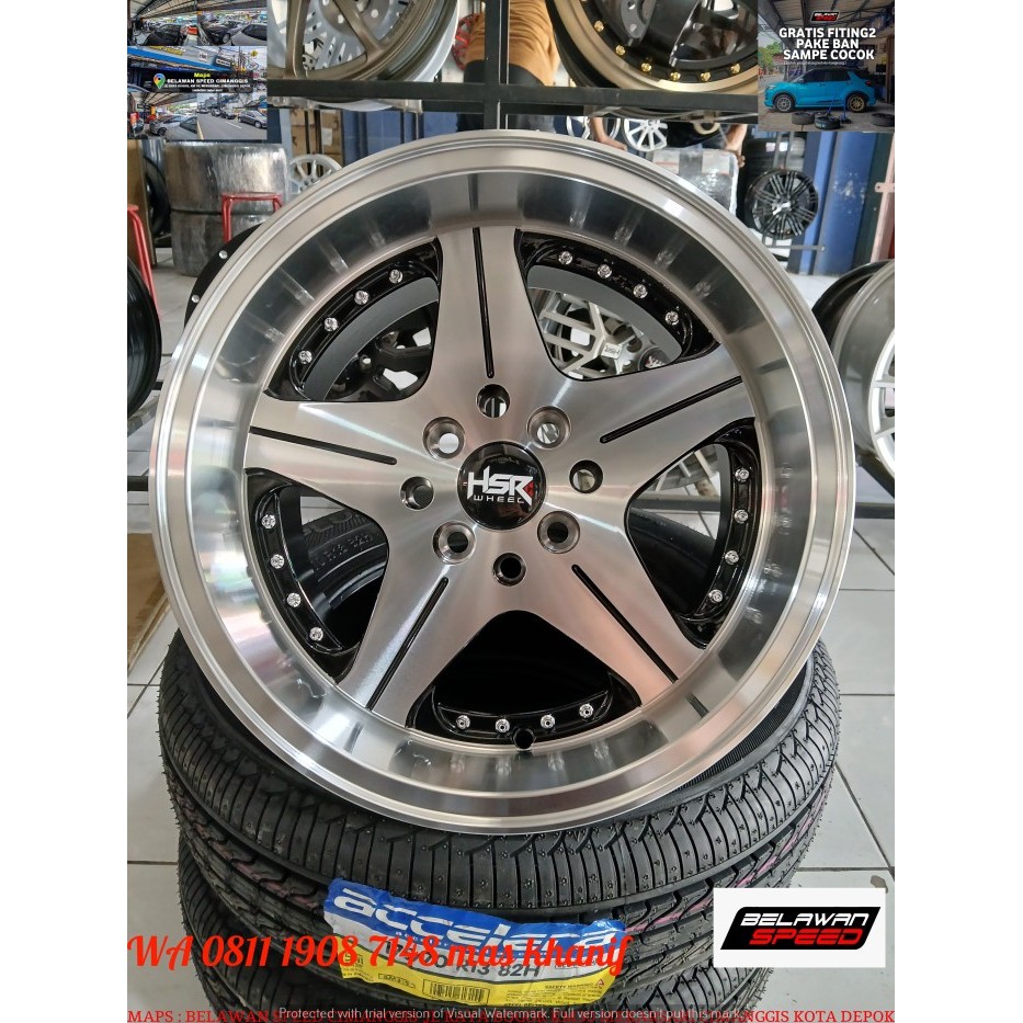 Jual VELG MOBIL MURAH HSR ANAMBAS RING 15 R15 UNTUK JAZZ CITY Toyota 1st Agya Altis Ayla Calya ...