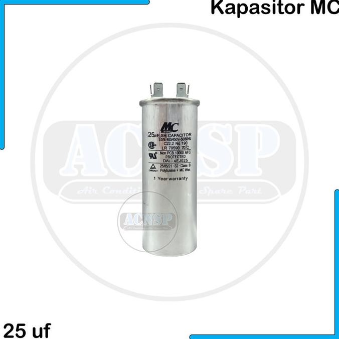 Jual Kapasitor / Capasitor Ac Merk Mc 25 Uf / Micro Harga Spesial! | Shopee Indonesia