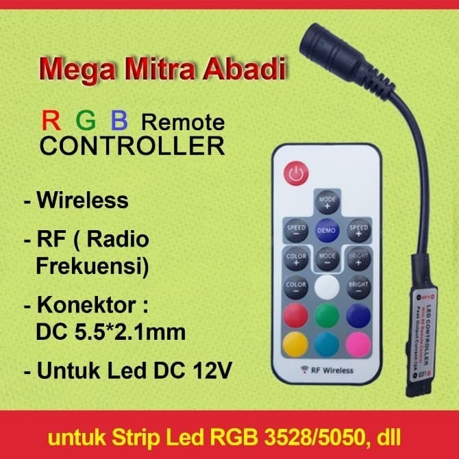 Jual Remote Rf Driver Rgb Controller Terbaru 100 % Original | Shopee ...