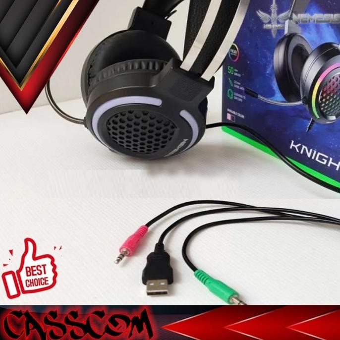 Jual Promo Gaming Headset NYK Nemesis HSN-10 Knight Headphone with ...