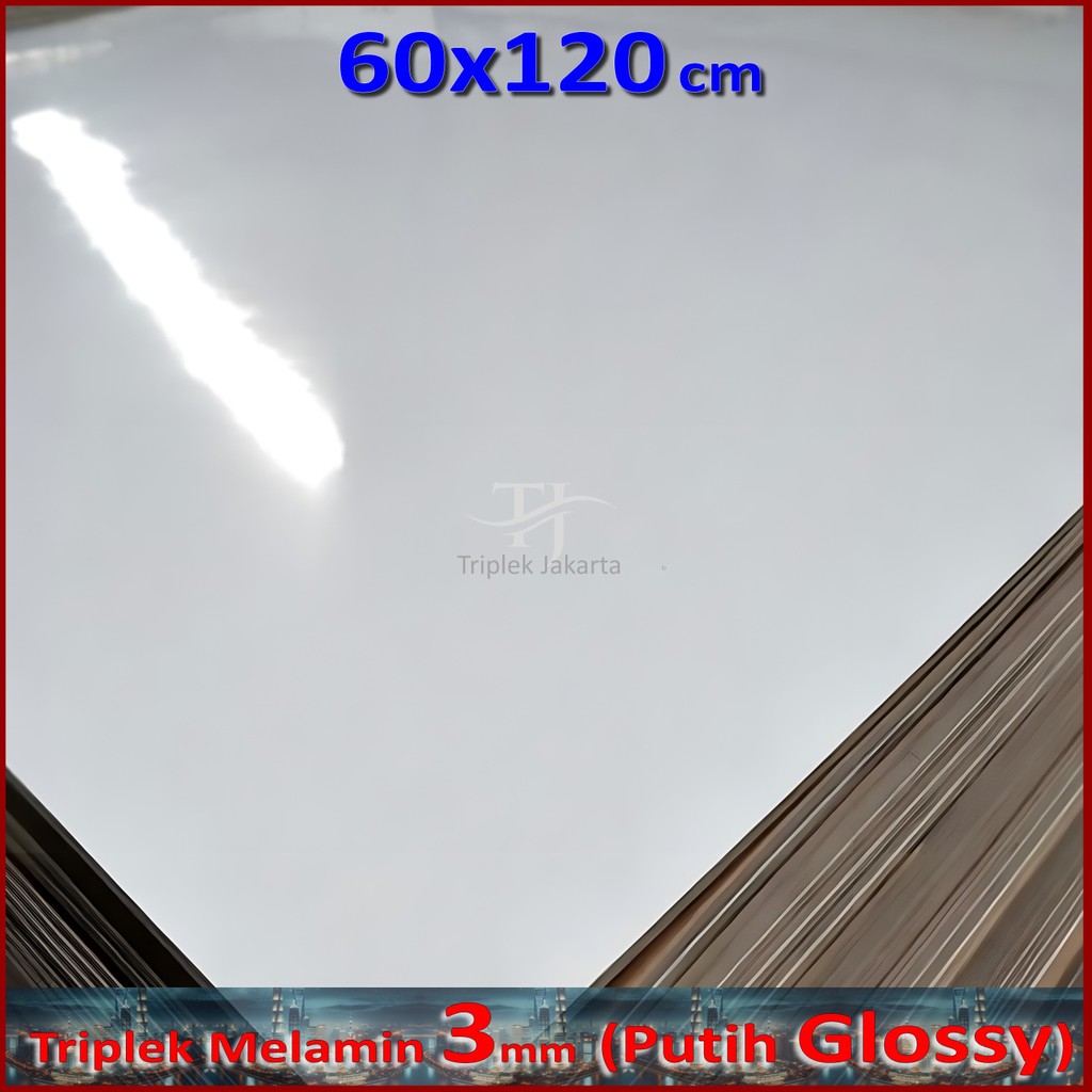 Jual Triplek Putih Glossy 3mm 60x120 cm ( 120x60 cm ISI 3 LEMBAR ...