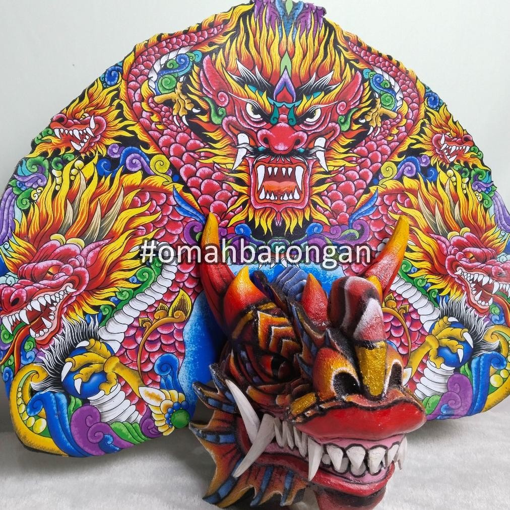 Jual BISMILAH BARONGAN DEVIL MATA NYALA BIRU UKURAN 20 FULL KAYU TODAY ...
