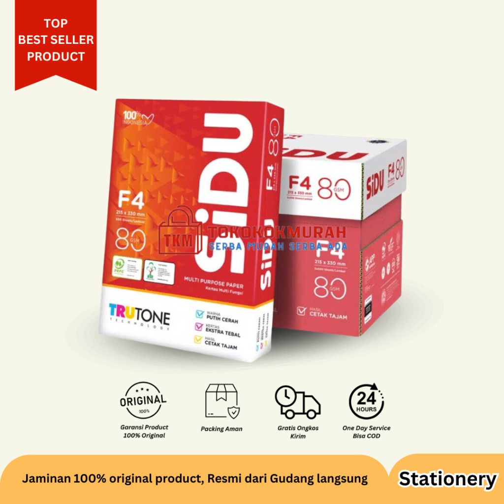 Jual HVS Sidu F4 80 Gr /Rim | Shopee Indonesia