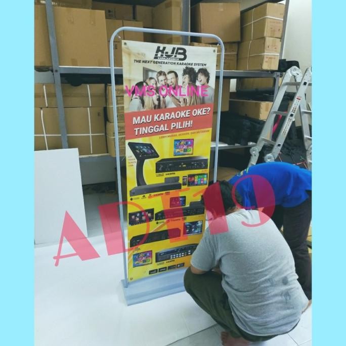 Jual Rangka Standing Doorframe Door frame Banner Benner Besi 60x160 cm ...