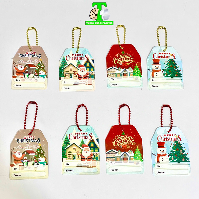 Jual Hang Tag Tema Natal Christmas Hang Tag Kartu Ucapan Natal Hang Tag ...
