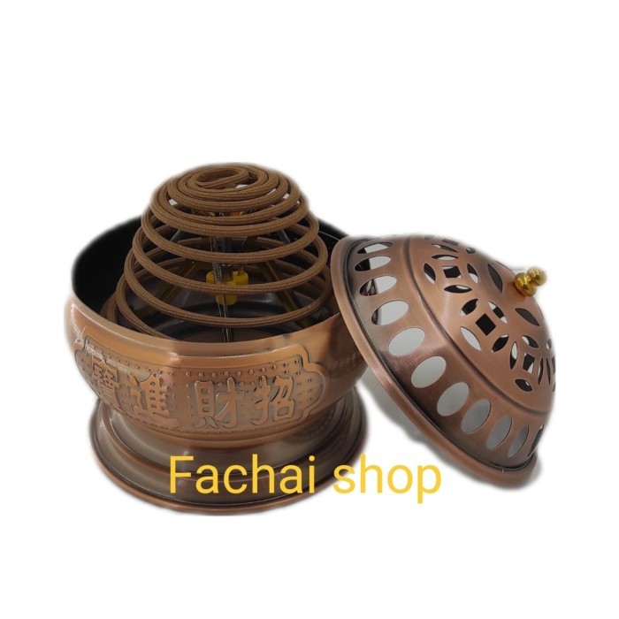 Jual tempat bakar dupa lingkar 24jam hiolo dengan tutup | Shopee Indonesia